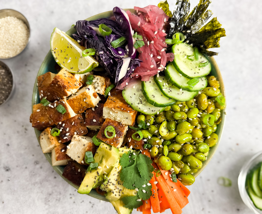 Tofu Poke Bowl - Tiny Green Fork